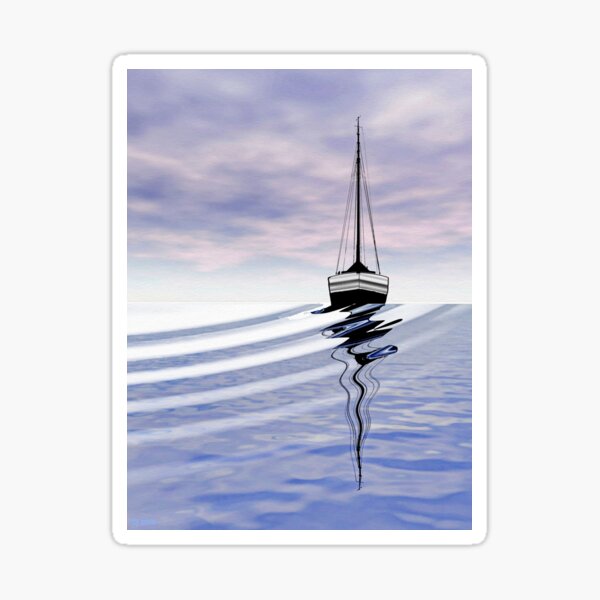 "Yacht" Sticker by danieljanda | Redbubble