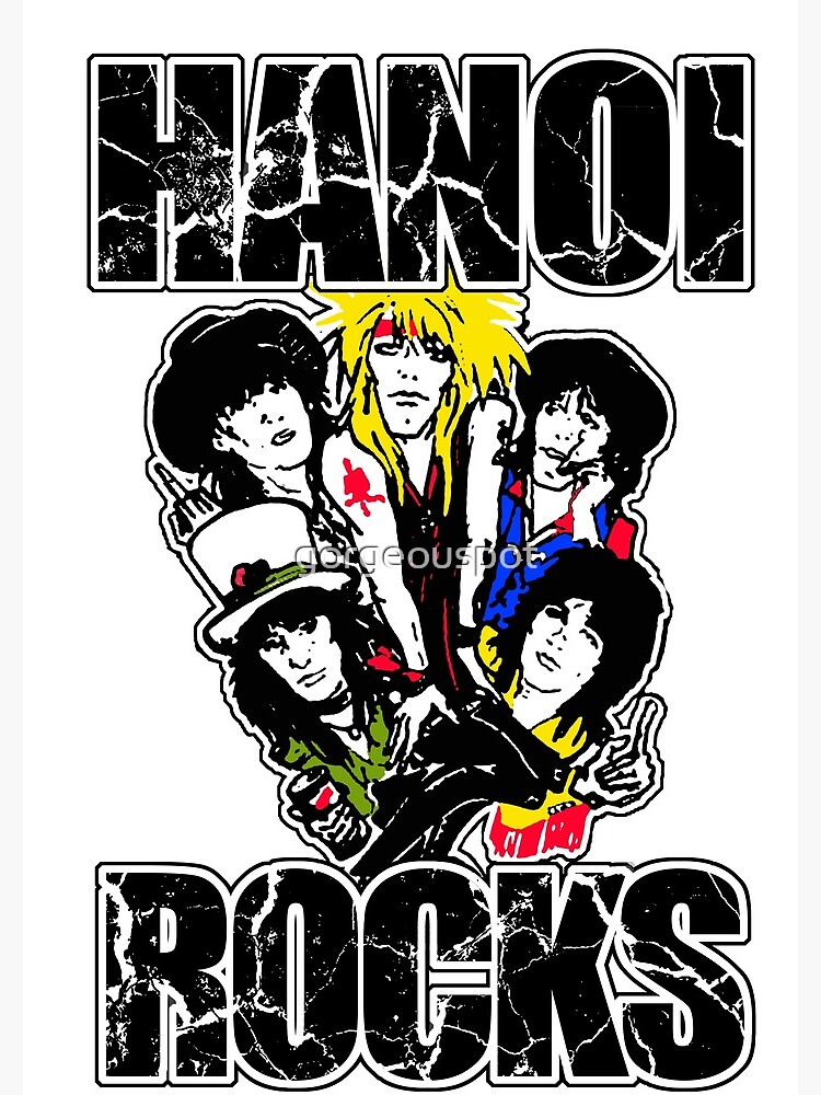 "Hanoi Rocks" Spiral Notebook for Sale by gorgeouspot | Redbubble