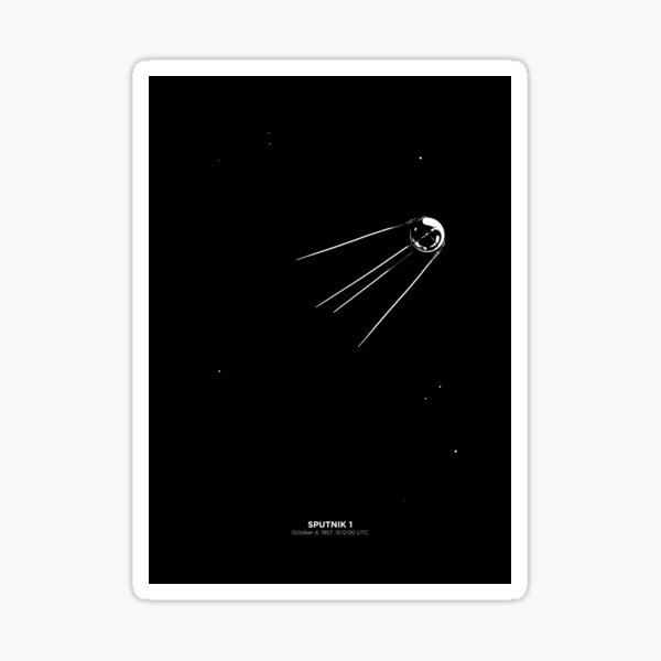 "SPUTNIK 1" Sticker by 7115 | Redbubble