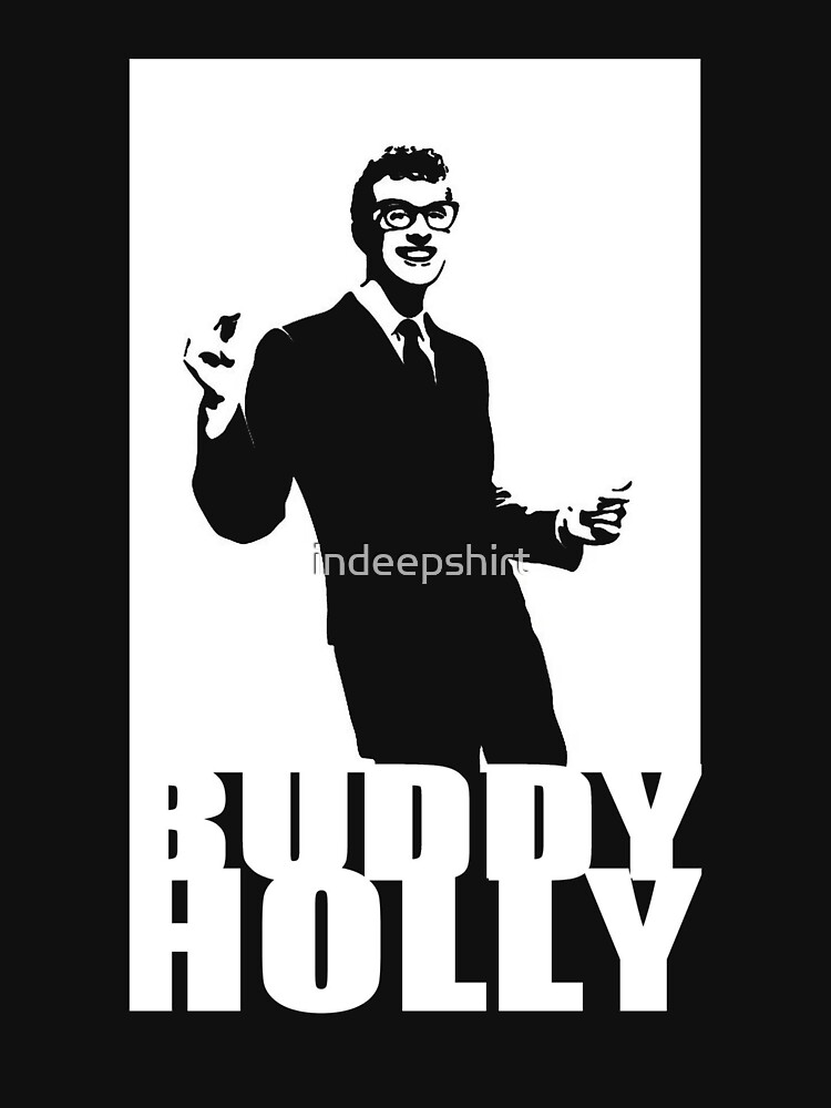 "Buddy Holly "Icon" " T-shirt for Sale by indeepshirt | Redbubble ...