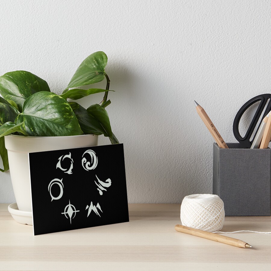 "The Six Primal Sources Symbols" Poster for Sale by PrincessNothing ...