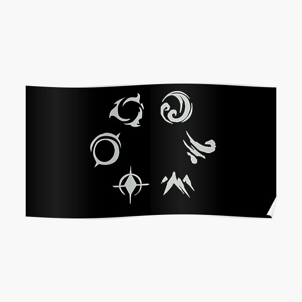 "The Six Primal Sources Symbols" Poster by PrincessNothing | Redbubble