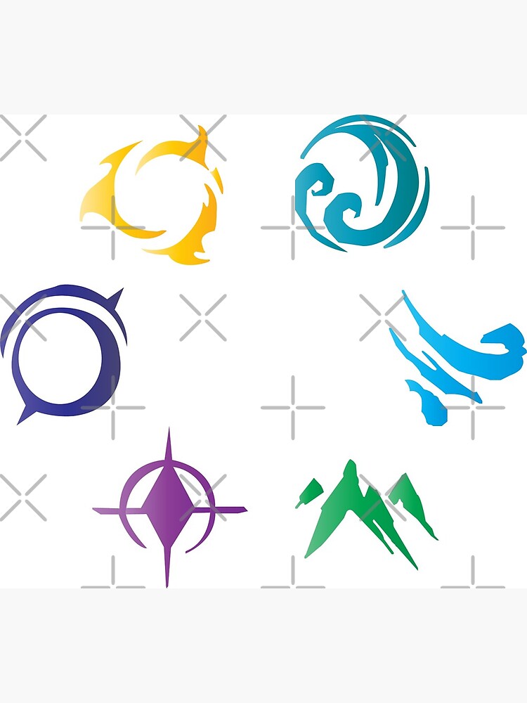 "The Six Primal Sources (in color)" Art Print for Sale by ...