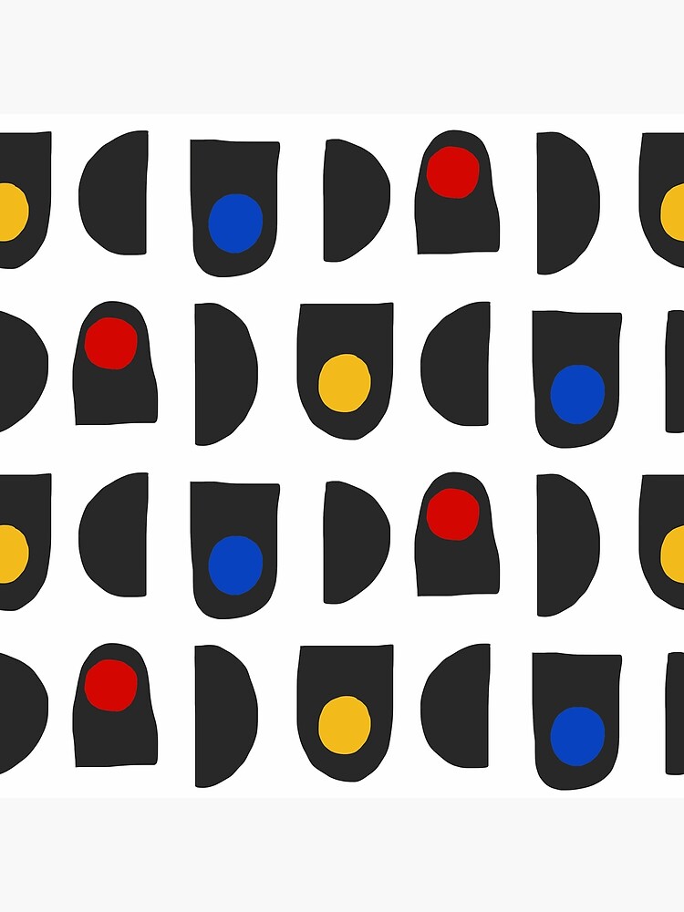 "Geometric pattern in primary colors and basic shapes" Poster by ...