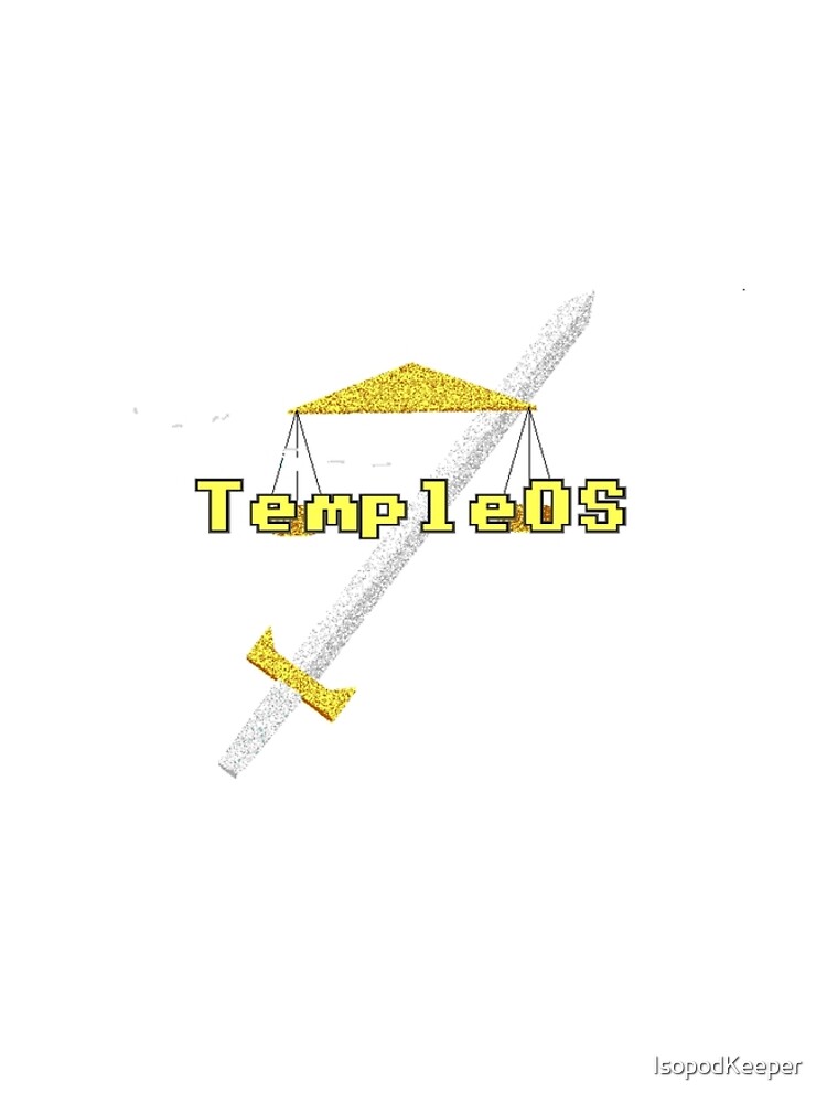 "TempleOS Logo Pure" Graphic T-Shirt Dress for Sale by IsopodKeeper ...