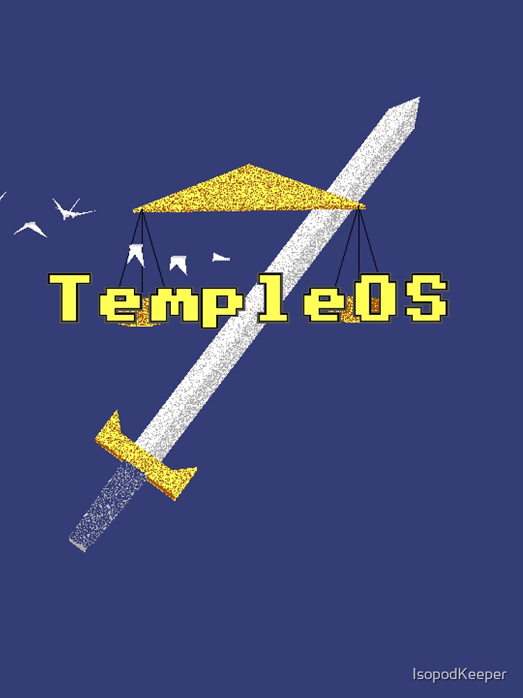 "TempleOS Logo Pure" Pullover Hoodie by IsopodKeeper | Redbubble