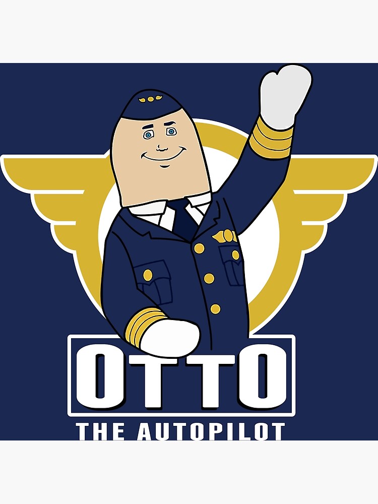 "Airplane Otto" Poster by chrismick42 | Redbubble