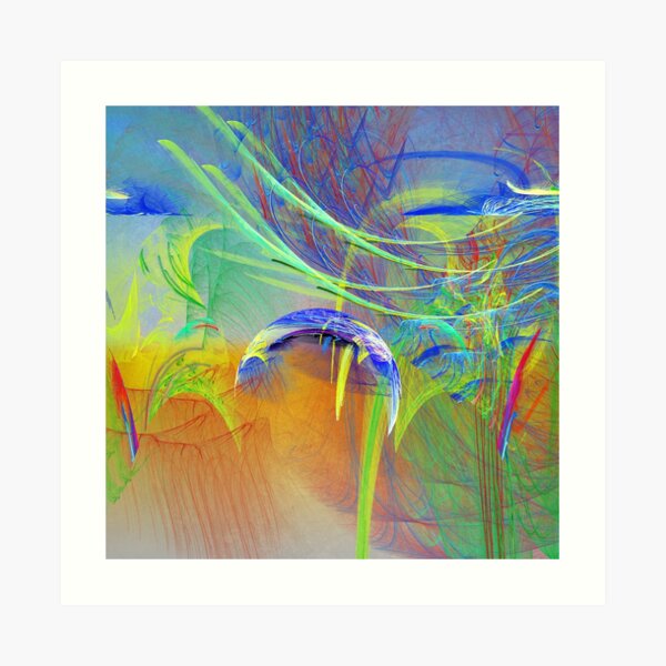 "Chaotic worlds collide" Art Print by hereswendy | Redbubble