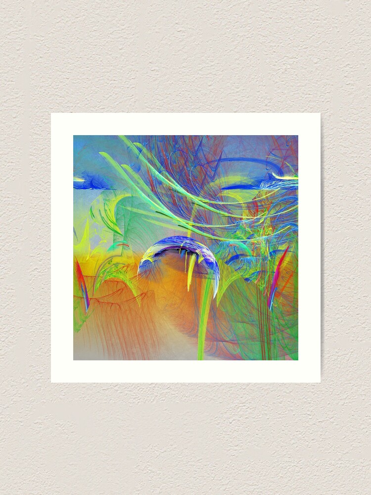 "Chaotic worlds collide" Art Print by hereswendy | Redbubble