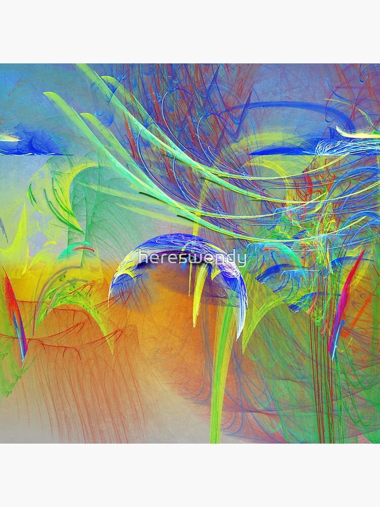 "Chaotic worlds collide" Sticker for Sale by hereswendy | Redbubble