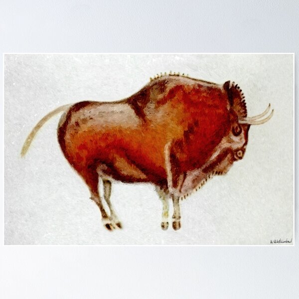 "Altamira Prehistoric Bison" Poster for Sale by Weston Westmoreland ...