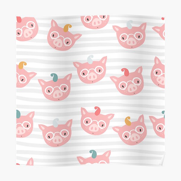 Póster «caras de lechones» de Dinkoobraz | Redbubble