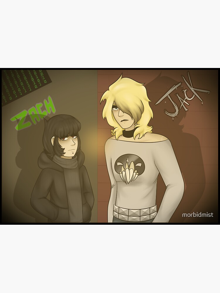 "ZJ" Sticker by morbidmist | Redbubble