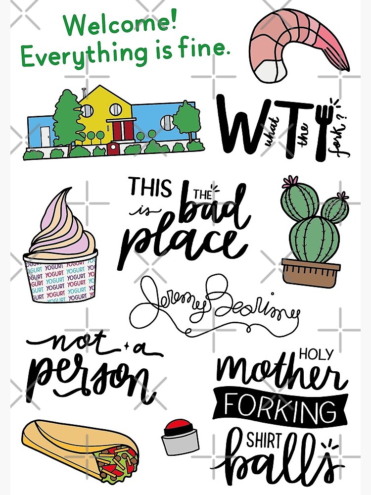 "The Good Place TV Show Art" Art Print for Sale by lettersofjoy | Redbubble