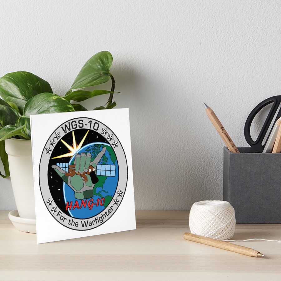 "Wideband Global SATCOM system WGS-10 Program Logo" Art Board Print for ...