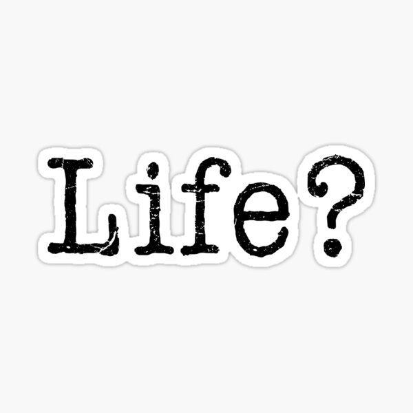 "Life Question 3 - Question Mark" Sticker for Sale by WIZECROW | Redbubble