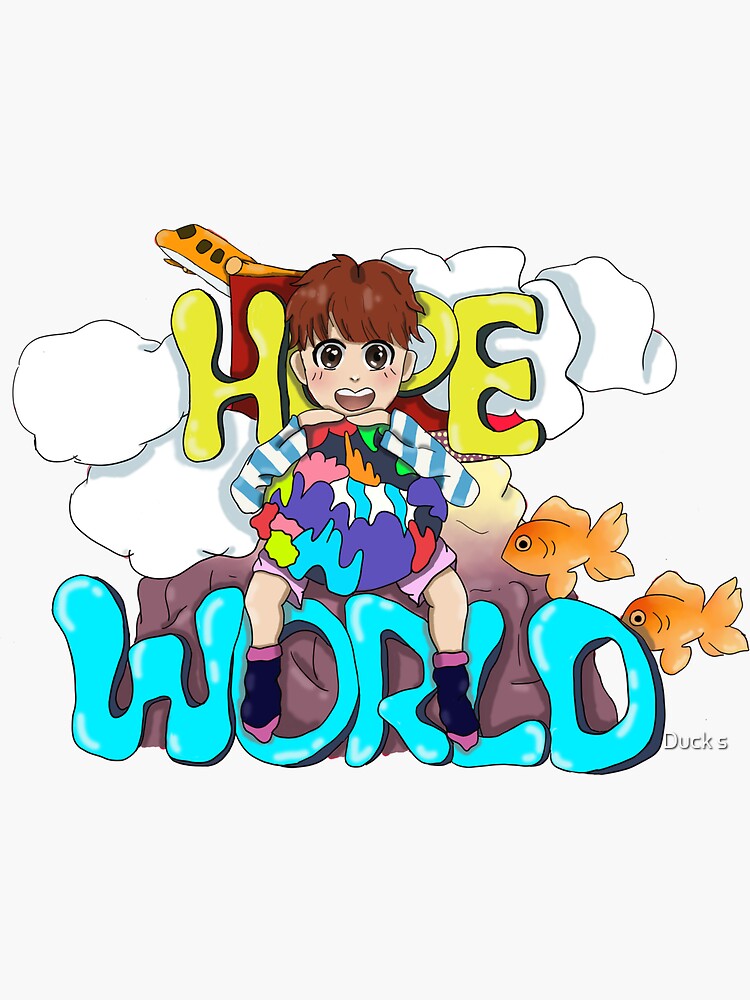 "Hope World" Sticker for Sale by Milllah | Redbubble