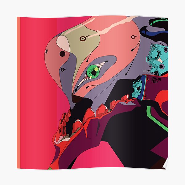 "Evangelion Unit One" Poster by alexuploads | Redbubble