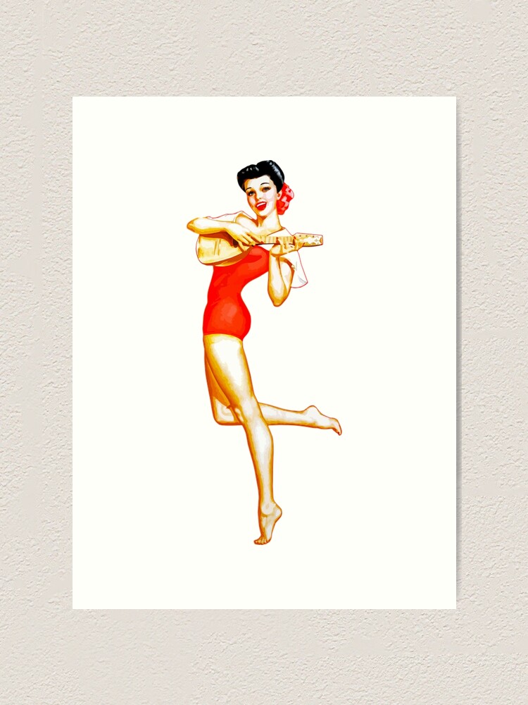 "Vintage Vargas Girl Pin UP Retro" Art Print for Sale by obviouslogic ...