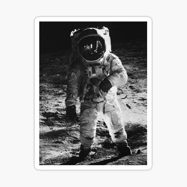 "Moon Walk - High Resolution" Sticker for Sale by mister-daddy | Redbubble