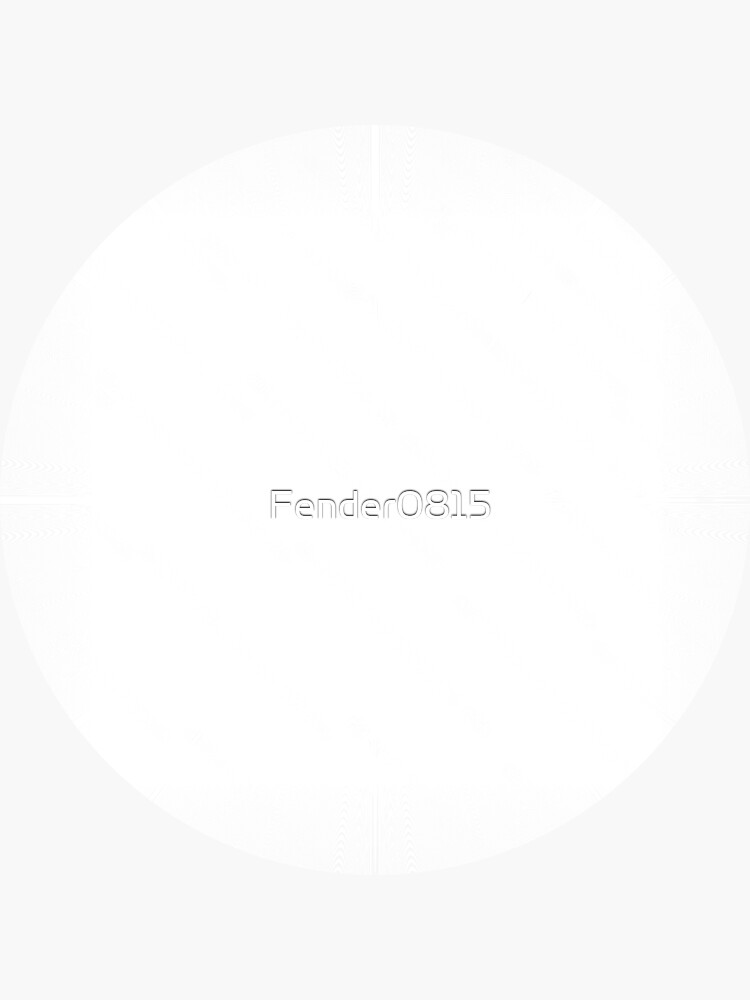 "White angular, White angular" Sticker by Fender0815 | Redbubble