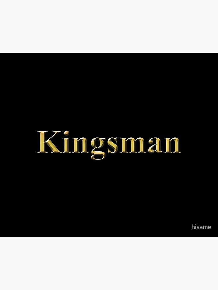 "Gold Kingsman Title Plain" Poster for Sale by hisame | Redbubble