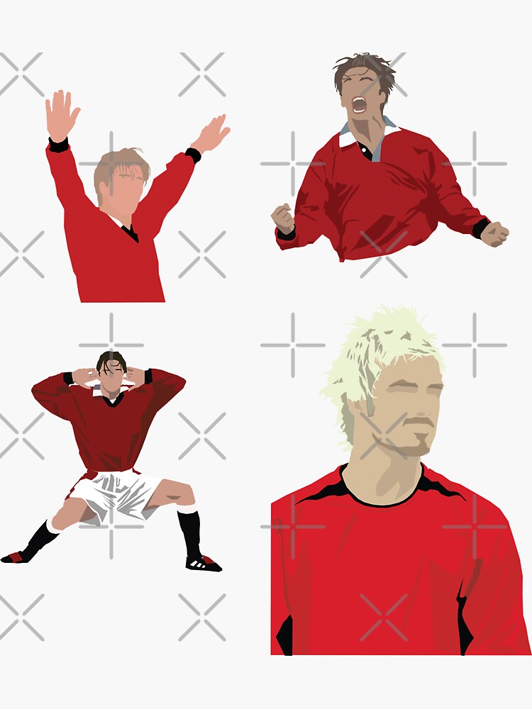 "David Beckham Sticker Pack " Sticker for Sale by Hevding | Redbubble
