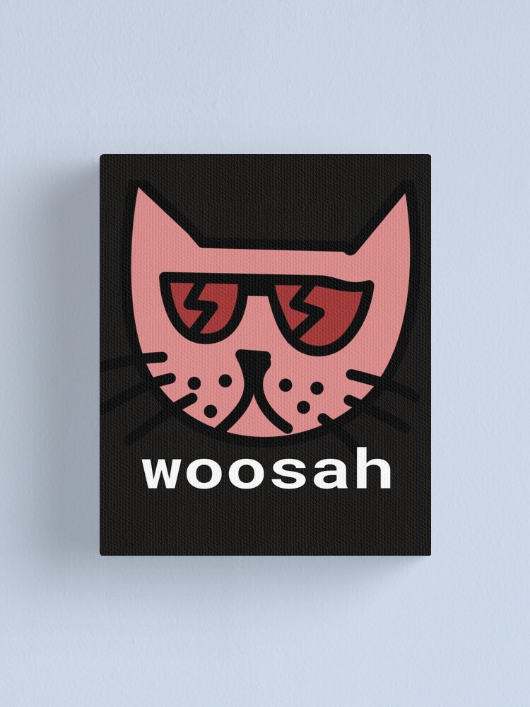 "Woosah Cool Cat Sunglasses Shades Gear" Canvas Print for Sale by ...