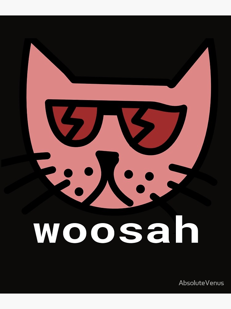"Woosah Cool Cat Sunglasses Shades Gear" Canvas Print for Sale by ...