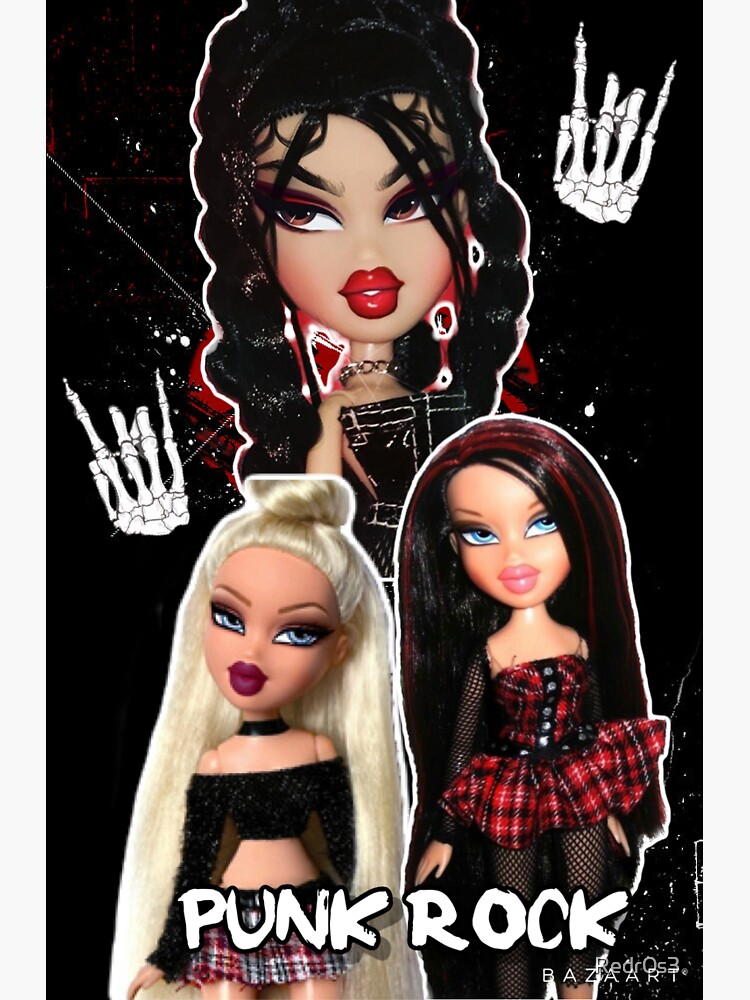 "Bratz punk rock edit" Sticker for Sale by Redr0s3 | Redbubble