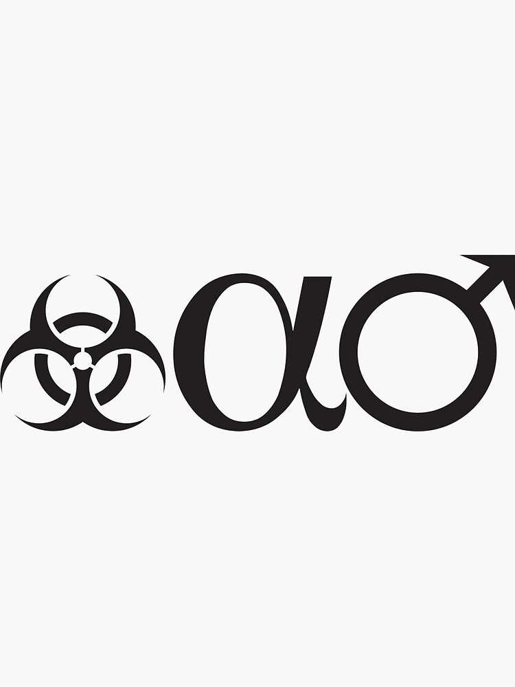 "Toxic alpha male" Sticker for Sale by AnnieKWO | Redbubble
