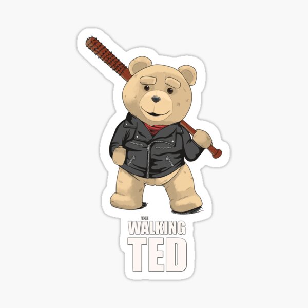 "THE WALKING TED" Sticker for Sale by ImperioGeek | Redbubble