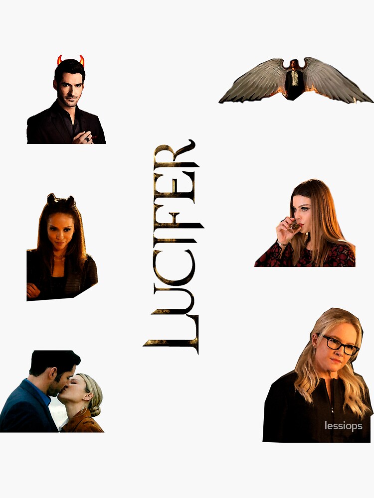 "lucifer stickers" Sticker for Sale by lessiops | Redbubble