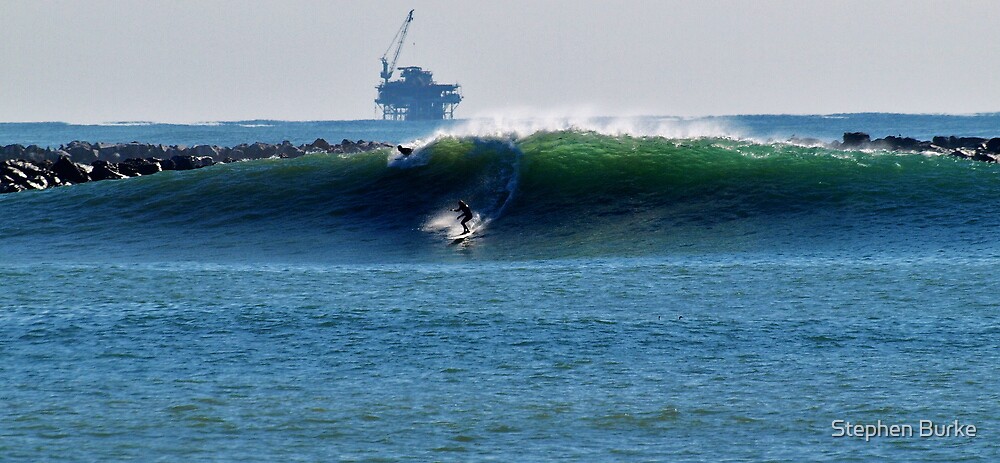 "The 20 foot Waves! Seal Beach, Ca." by Stephen Burke | Redbubble