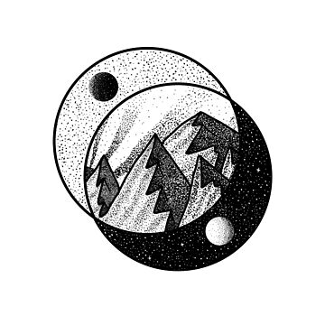 "Earth and Space- Pointillism" Art Print for Sale by Tiffanyh8485 ...