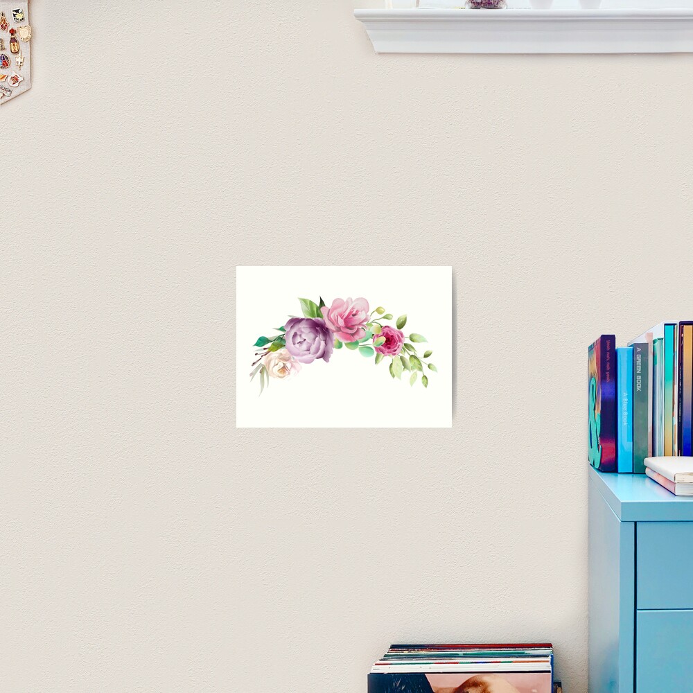 "Floral Flower crown." Sticker for Sale by BoomBlab | Redbubble