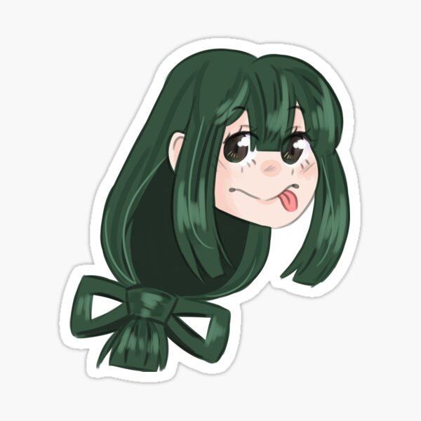"My Hero Academia- Tsuyu Asui Sticker" Sticker for Sale by Samotchka ...