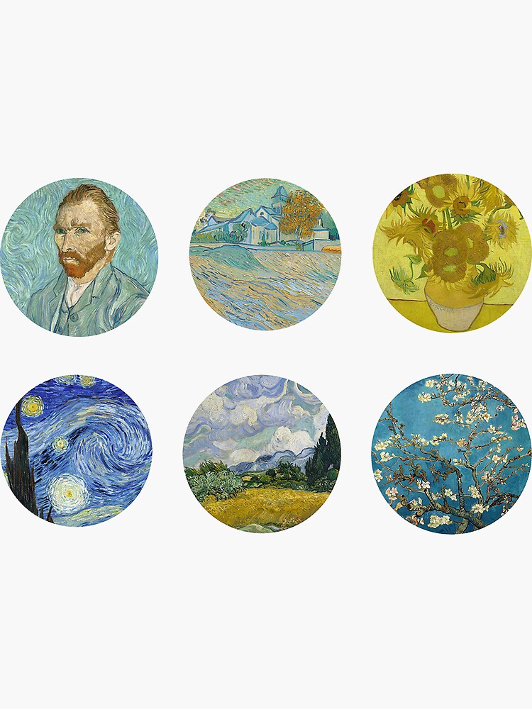 "Van Gogh Sticker Pack" Sticker for Sale by allegory13 | Redbubble
