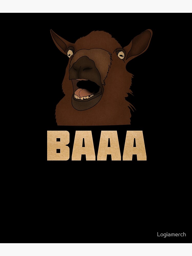 "Funny Goat Baaa Farm Animal " Poster by dukito | Redbubble