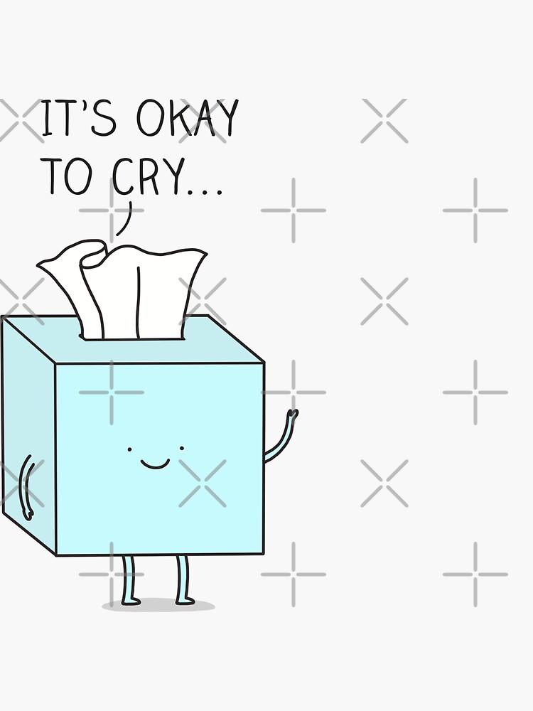 "Comforting tissue" Sticker for Sale by Milkyprint | Redbubble