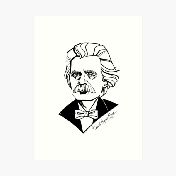 "Edvard Grieg" Art Print by irinaivanova | Redbubble