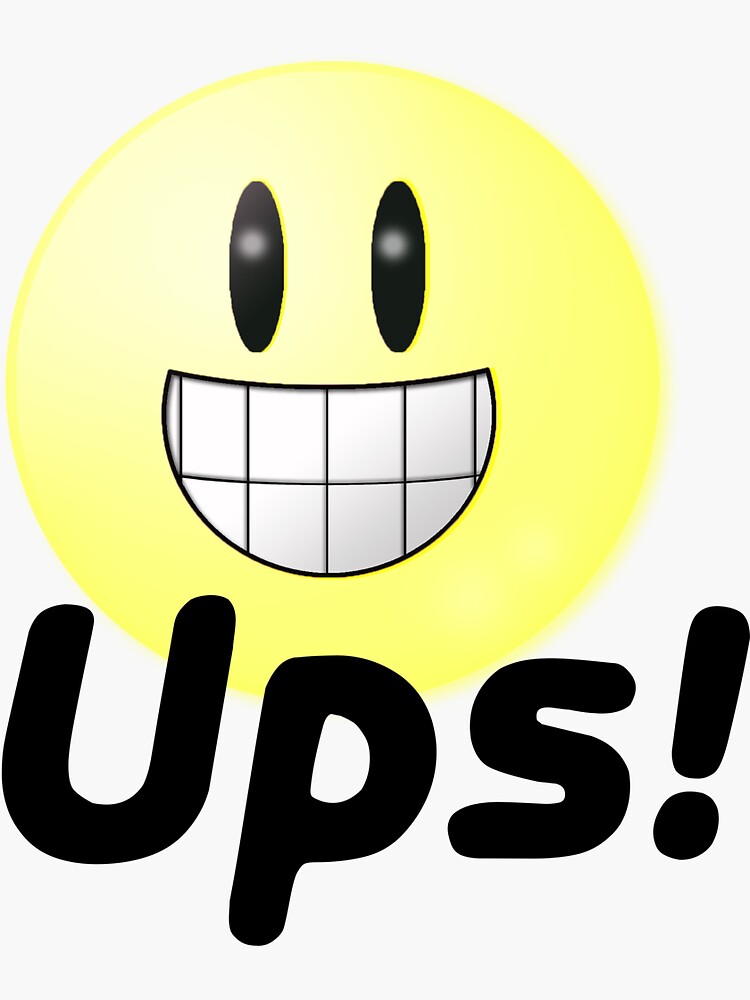 Pegatina «Emoji ups» de MHV62 | Redbubble