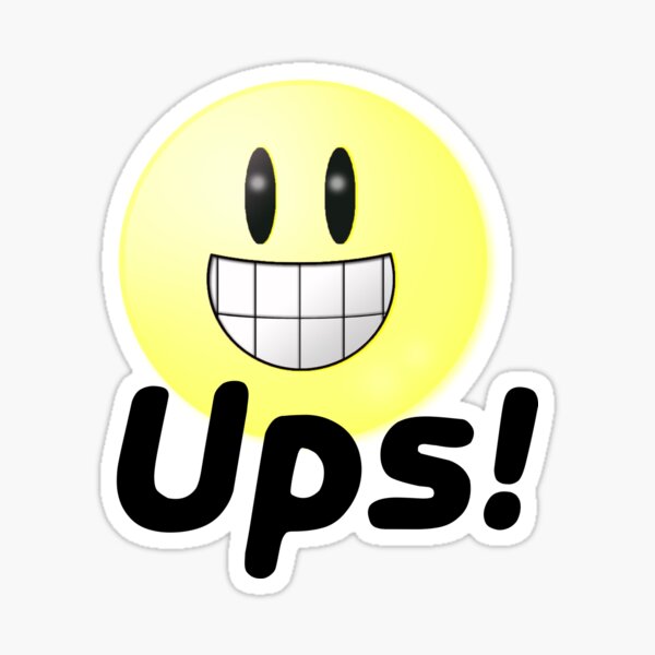 Pegatina «Emoji ups» de MHV62 | Redbubble