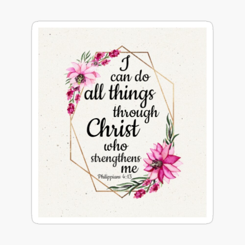 Floral A6 Notepad Philippians 4:13 Paper Paper & Party Supplies ...