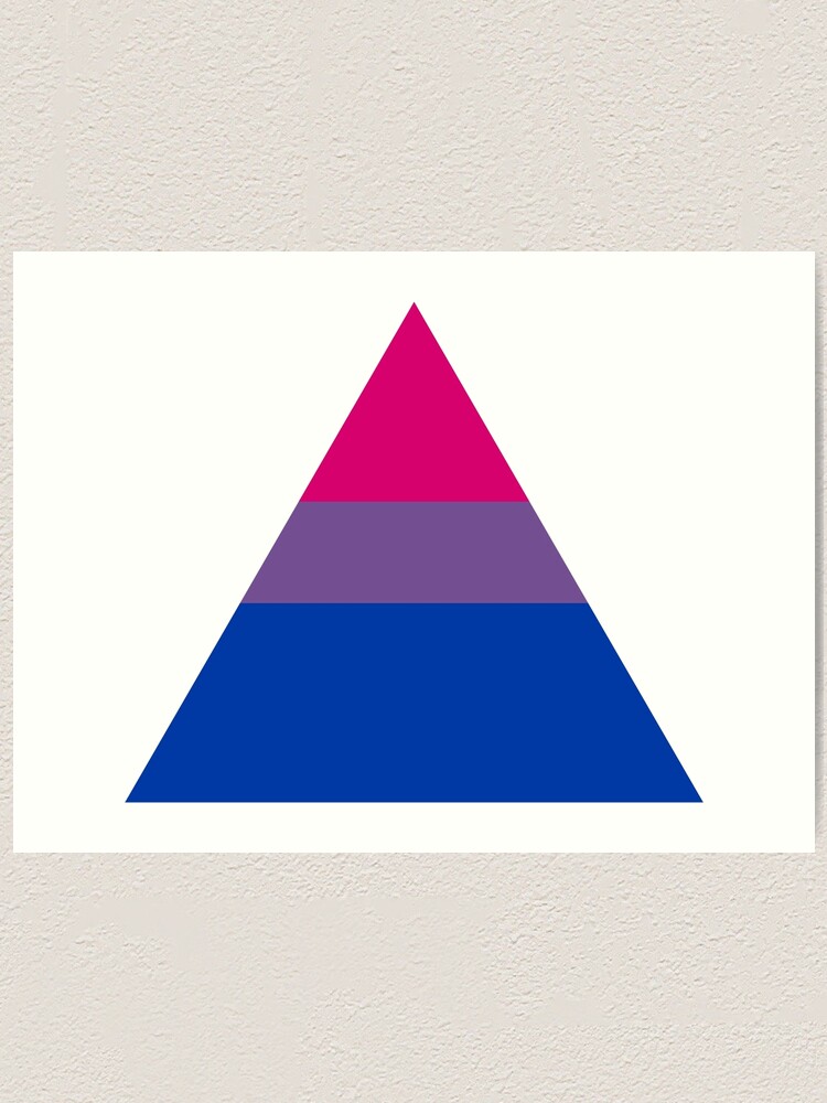 "Bisexual triangle flag" Art Print by Margotte | Redbubble
