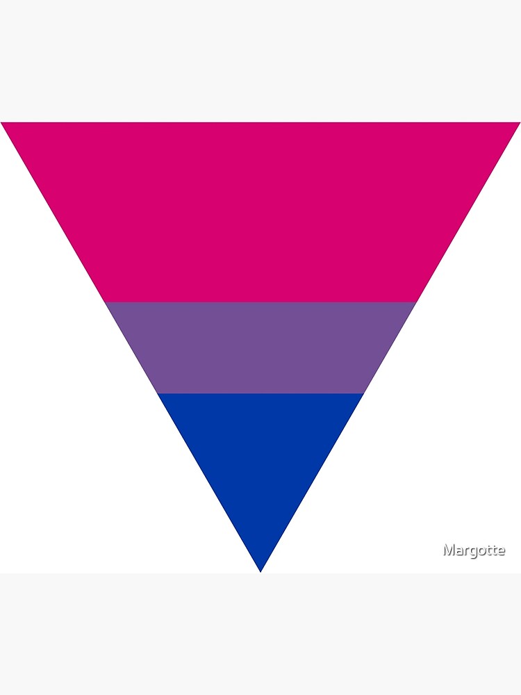 "Bisexual triangle flag" Photographic Print for Sale by Margotte ...