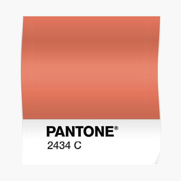 "Pantone 2434 C" Poster for Sale by unabeara | Redbubble