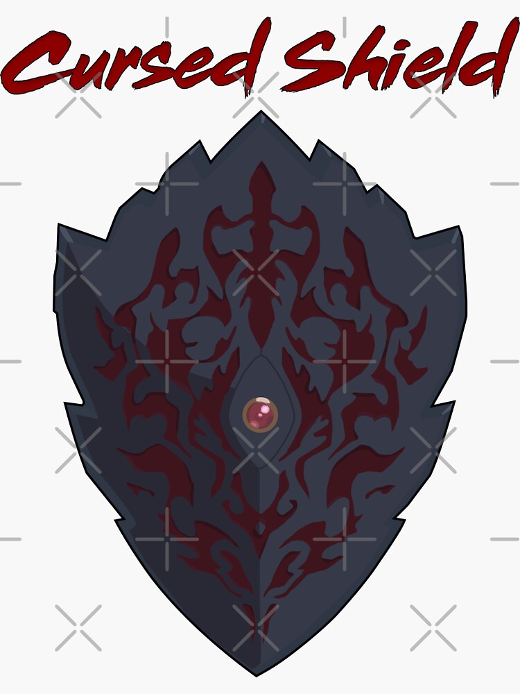 "Cursed Shield" Sticker for Sale by Howlite7 | Redbubble