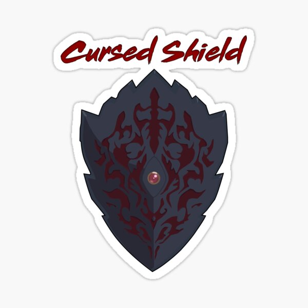 "Cursed Shield" Sticker for Sale by Howlite7 | Redbubble