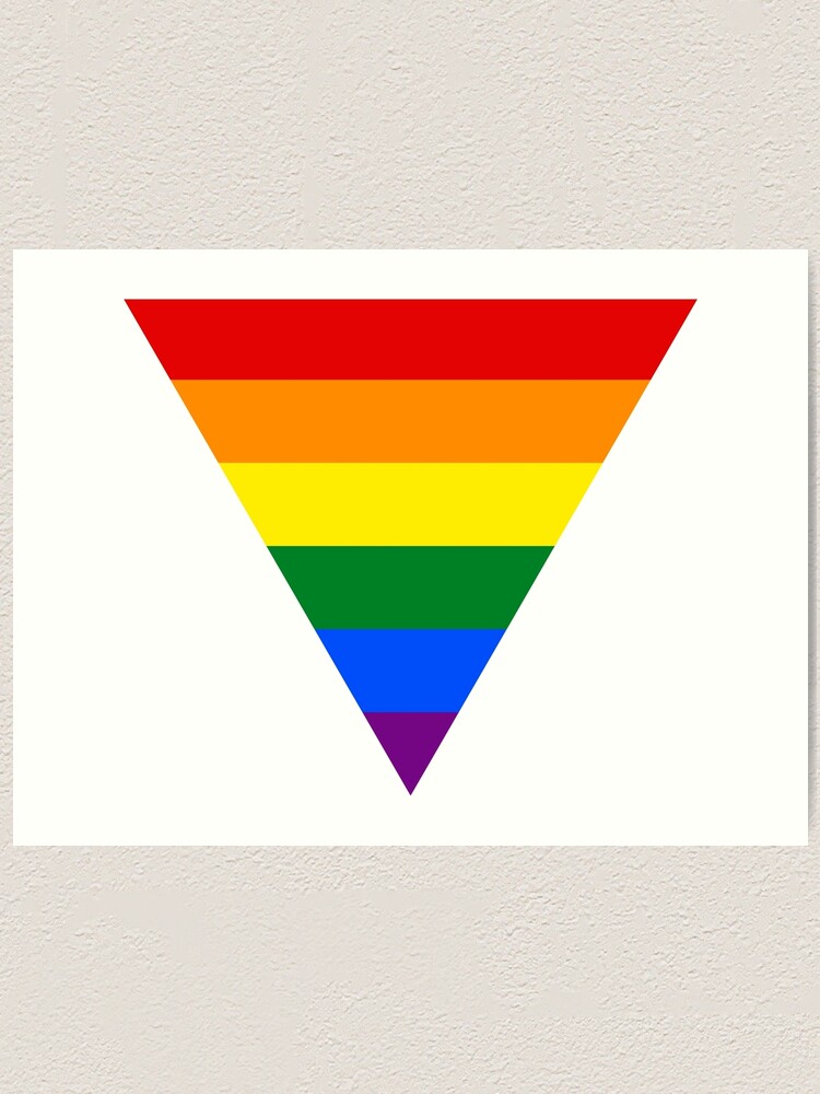 "LGBT triangle flag" Art Print for Sale by Margotte | Redbubble